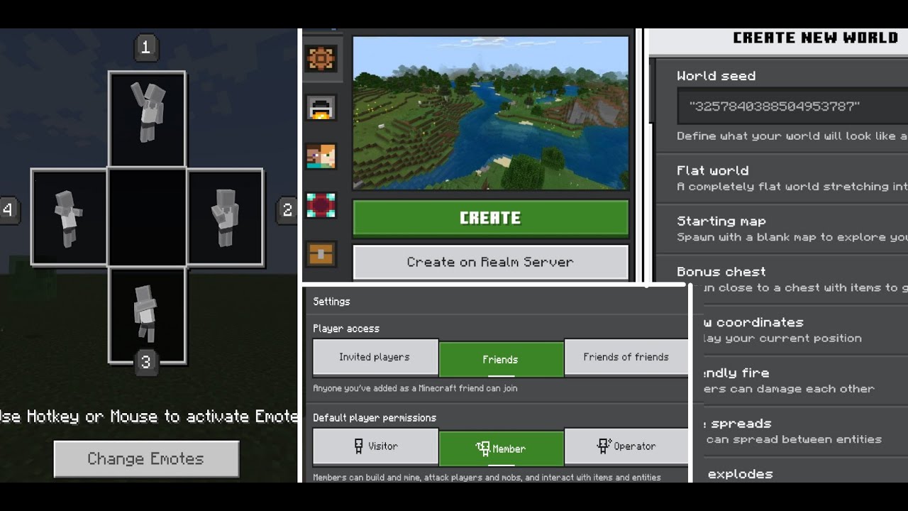 La nueva Interfaz de la actualización 1.19 de Minecraft pe - YouTube