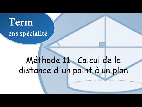 Méthode 11 : calcul de la distance d’un point à un plan - YouTube