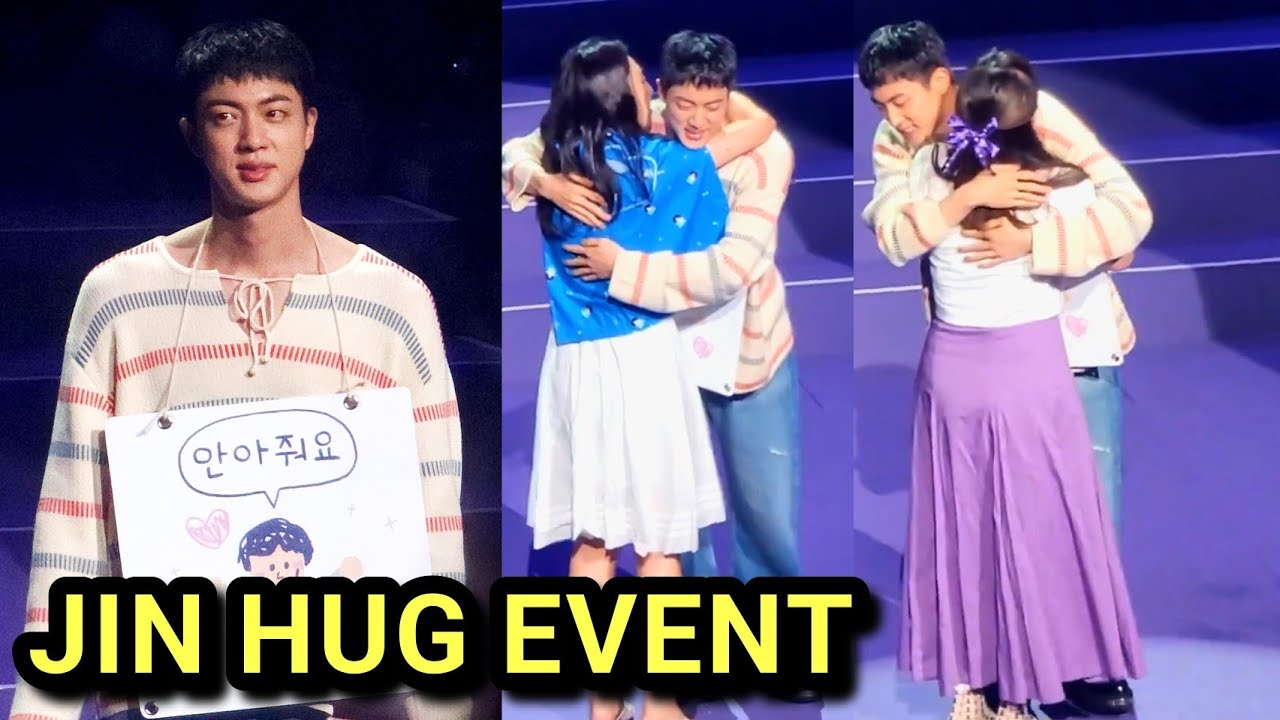 BTS JIN Gives Hugs to ARMY at 2024 Festa Event! Jin Hug Fanmeeting ...