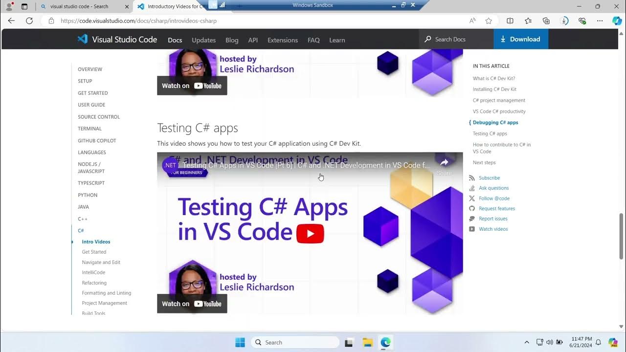 Instructions for downloading and installing Visual Studio Code - powerful IDE for programmers ...