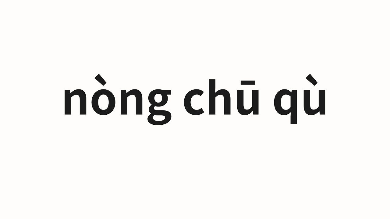 How to pronounce nòng chū qù | 弄出去 (Go out in Chinese) - YouTube