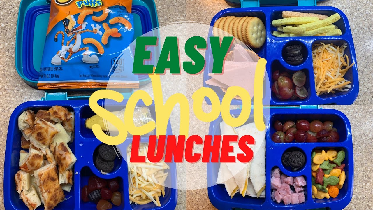 Easy School Lunches || WHAT’S FOR LUNCH? || REALISTIC LUNCH BOX IDEAS ...