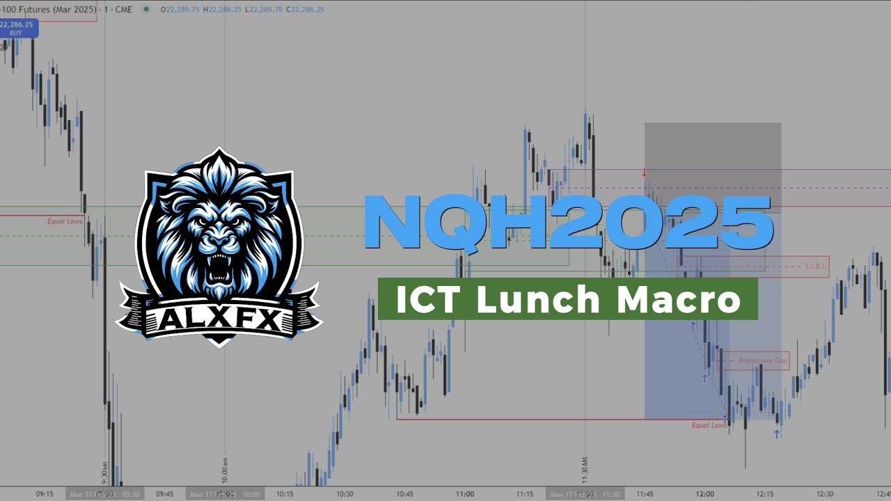 How to Trade the ICT Lunch Macro │ NQH2025 - YouTube