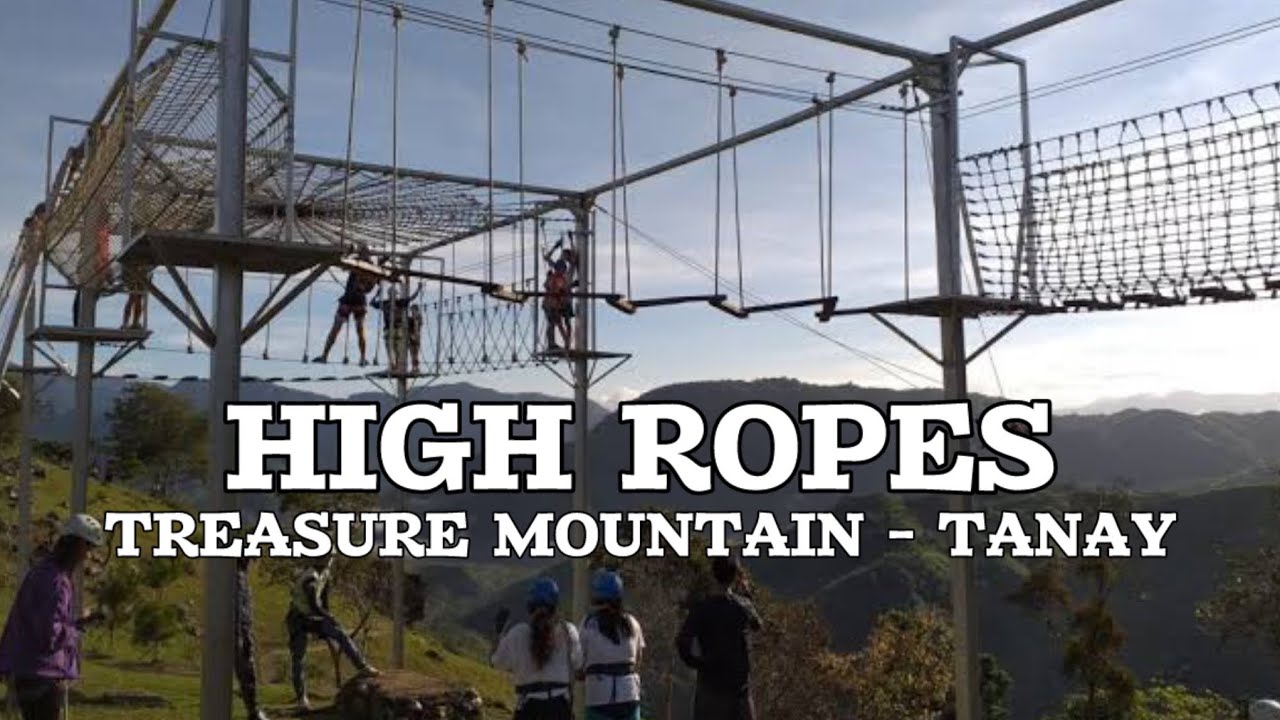 TREASURE MOUNTAIN - HIGH ROPES OBSTACLE COURSE I TANAY RIZAL - YouTube