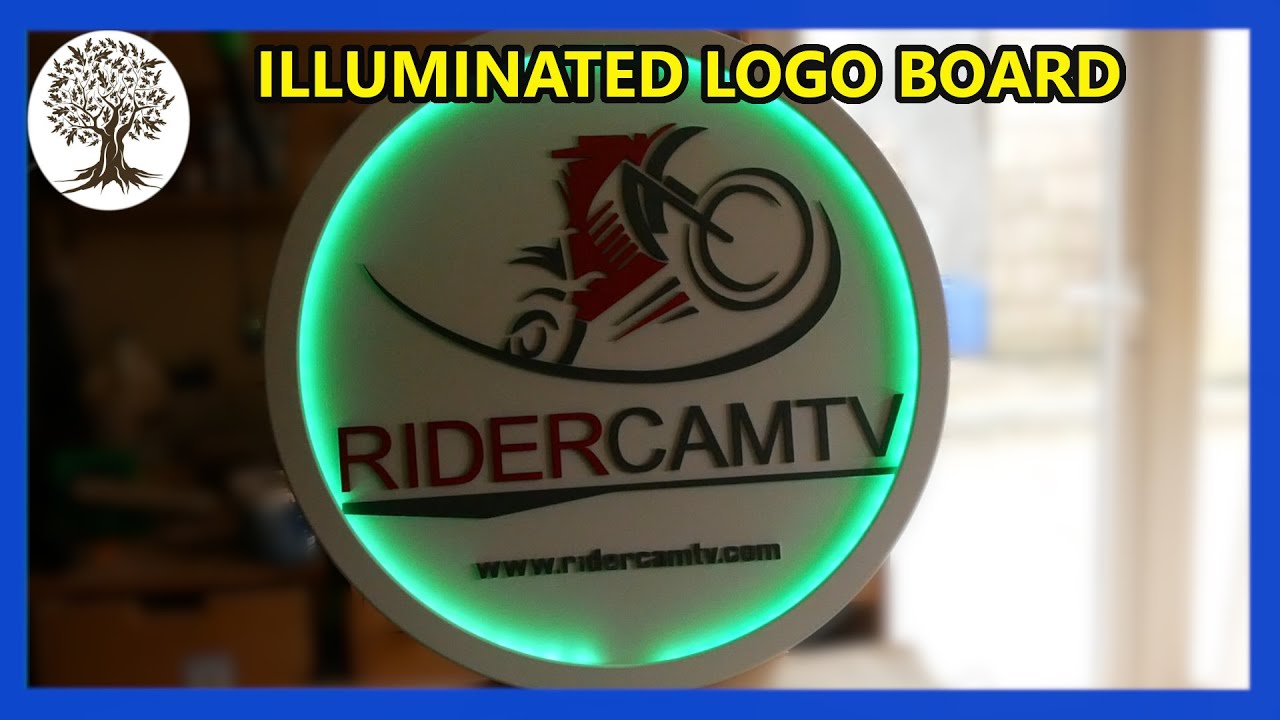 Making an Illuminated Logo Board / Sign Board using every tool I can ...