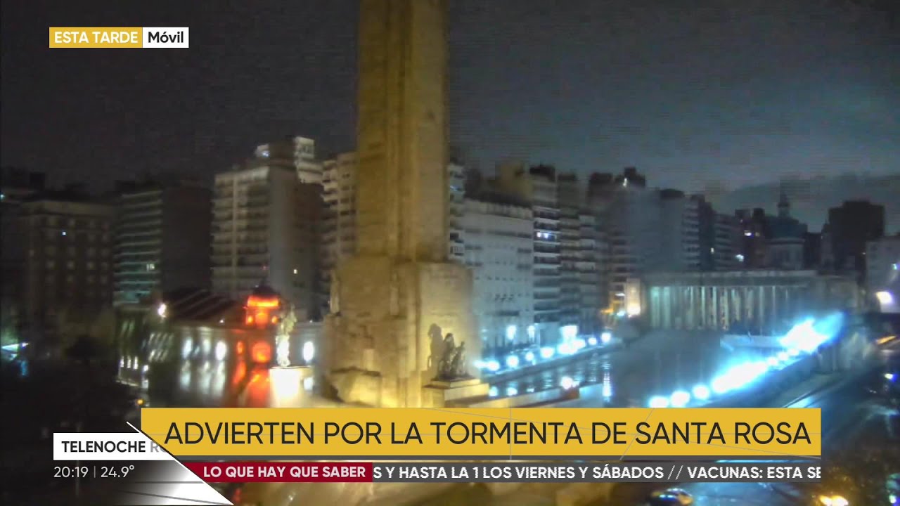 La tormenta de Santa Rosa está llegando a Rosario - YouTube