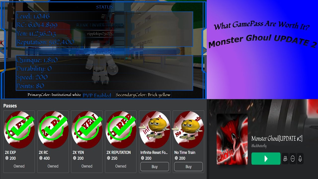 Roblox Monster Ghoul What Game Passes Are Worth It??? - YouTube