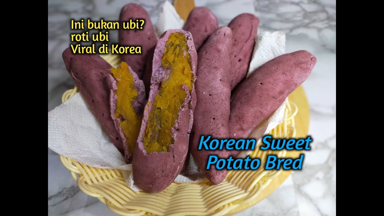 Roti ubi ungu | viral di Korea | Korean Sweet Potato Bred #ResepMakIcha ...