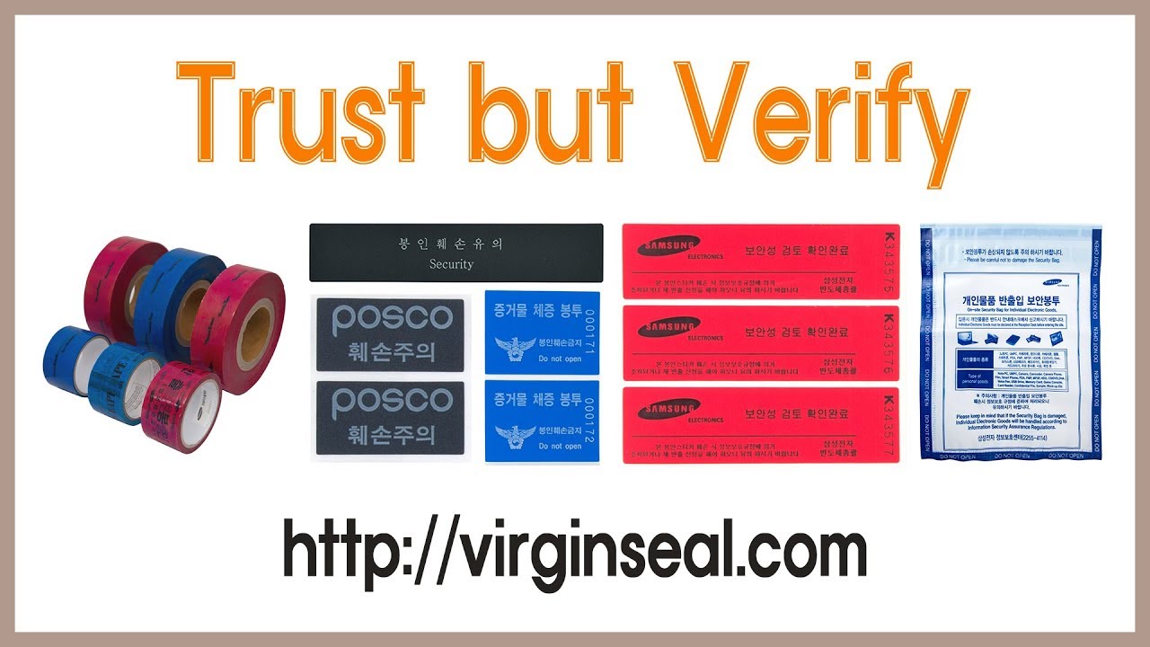 Security tapes, void tapes - YouTube