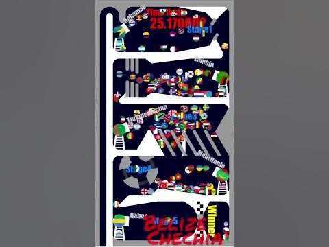 206 Countries Crazy Short Race in Algodoo #2 #shorts - YouTube