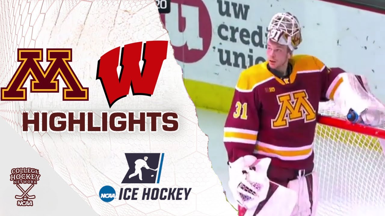 Minnesota vs Wisconsin | NCAA College Hockey Highlights | October 30 ...