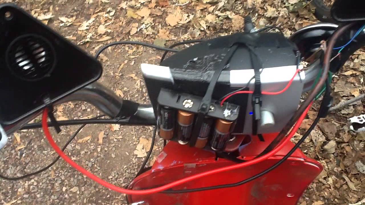 Modified razor pocket mod scooter - YouTube
