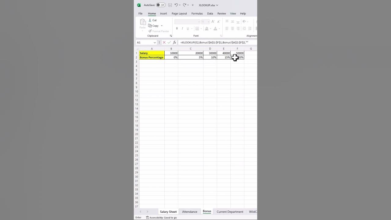 Horizontal Lookup By Xlookup Excel Exceltips Exceltutorial Excelformulaforjobinterview Youtube