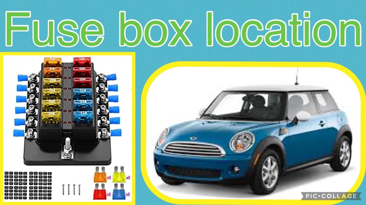 The fuse box location on a 2010 Mini Cooper - YouTube