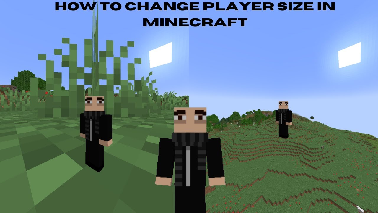 How to change player size in Minecraft. - YouTube