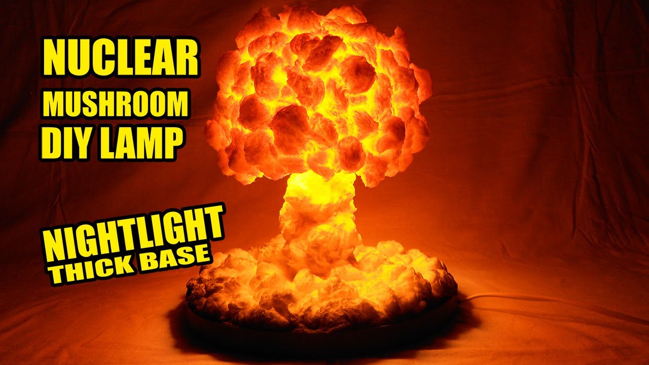 Nuke Lamp Handmade LED Night light. Nuclear explosion lamp. Diorama ...