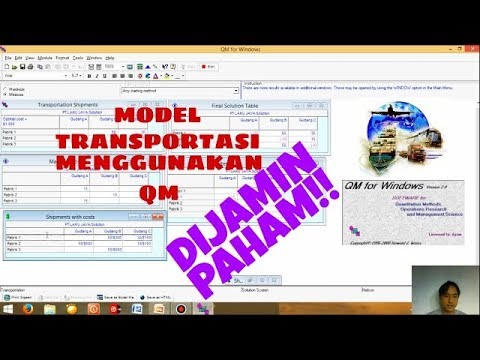 Penggunaan Aplikasi QM For Windows untuk menyelesaikan masalah Model ...
