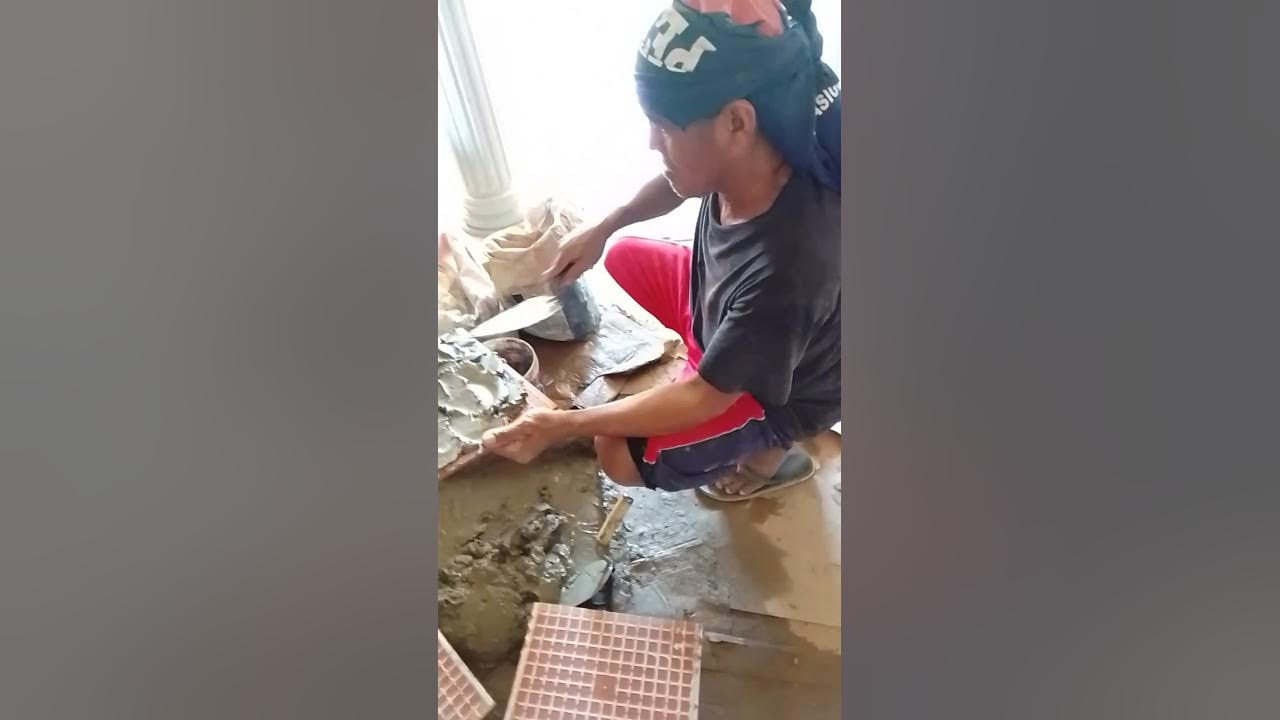 stairs tiles installation - YouTube