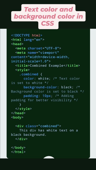"Master CSS Colors: How to Style Text and Backgrounds Like a Pro ...