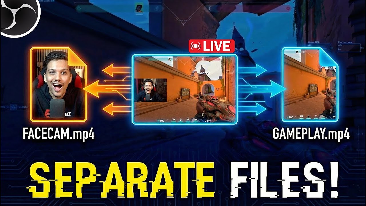 How to Record Gameplay & Facecam in Different Files | OBS Studio - YouTube