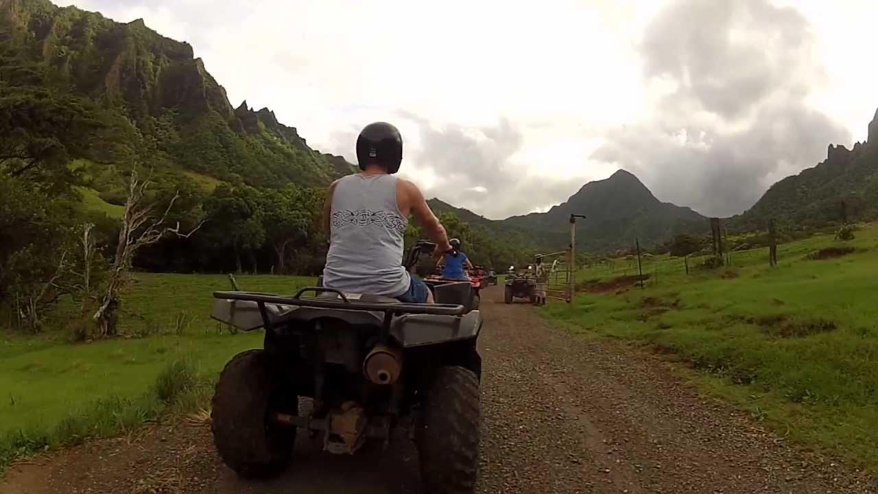 Kualoa Ranch ATV tour GoPro - YouTube