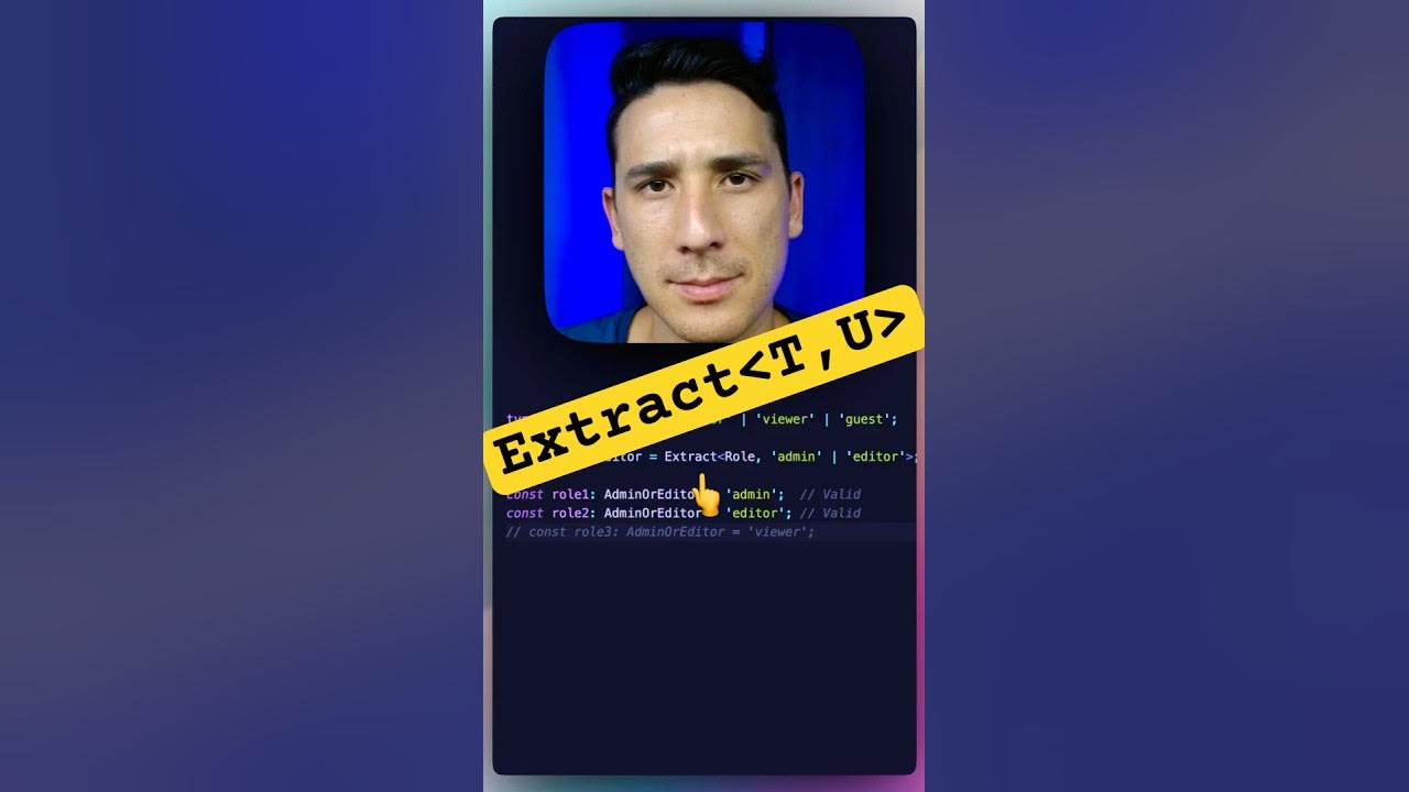 Extract ️ Utility Type ️ Typescript Coding Programming Typescript Typescripttutorial Youtube