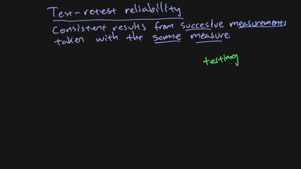 Research Methods - Chapter 03 - Test-Retest and Equivalent-Forms ...