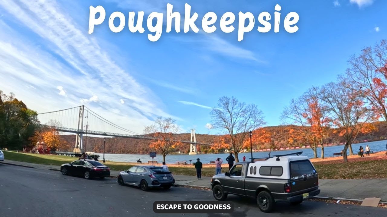 Poughkeepsie - New York - 4K Downtown Drive - YouTube