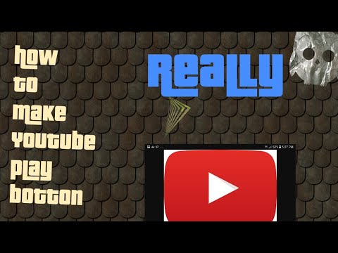 How to make a youtube play botton - YouTube