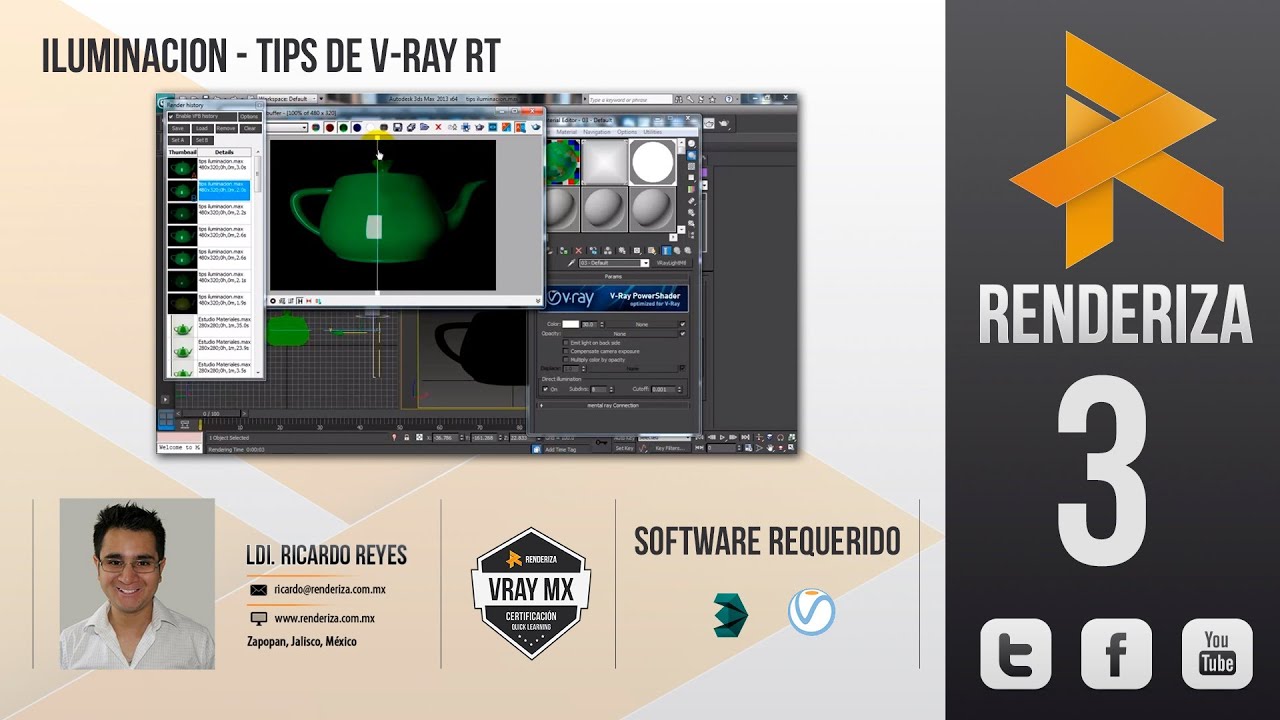 03 tips vray RT (render en tiempo real) - YouTube