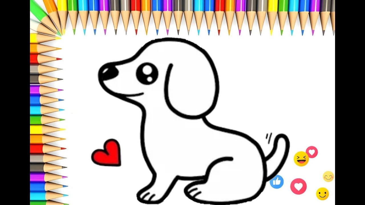 HOW TO DRAW A CUTE LITTLE DOG EASY STEP BY STEP - YouTube