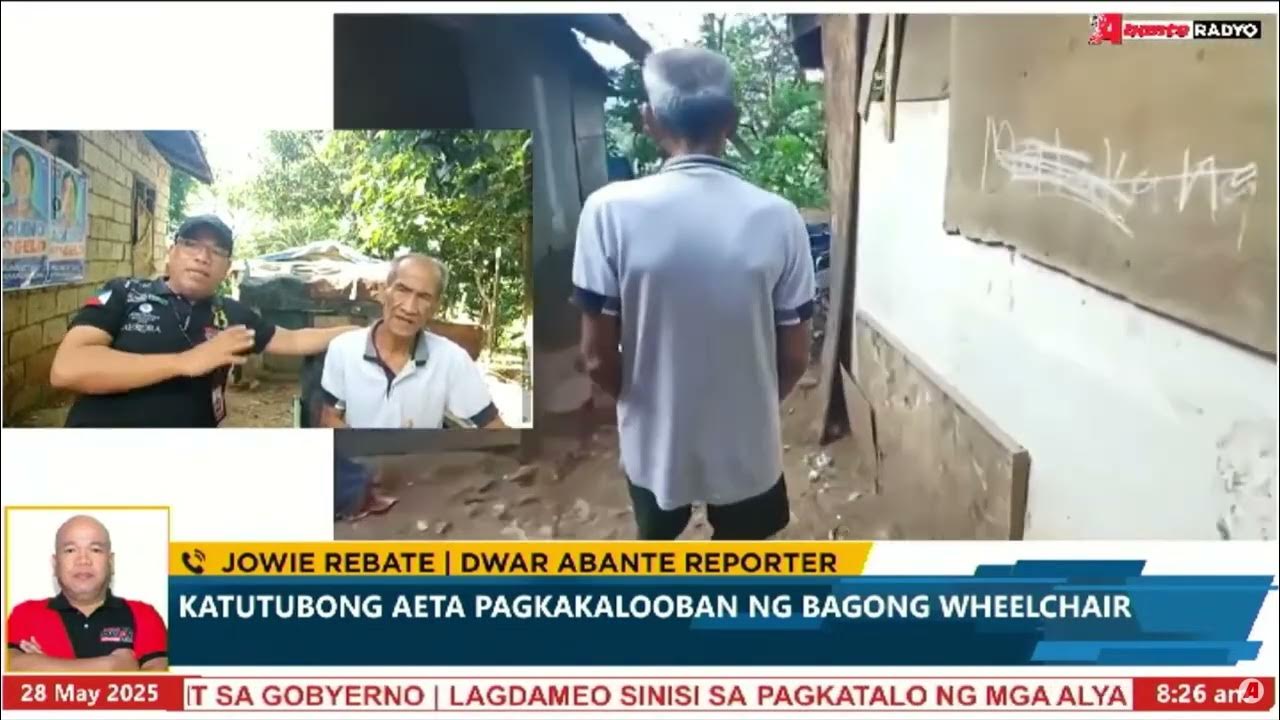 Katutubong Aeta niregaluhan ng bagong wheelchair - YouTube