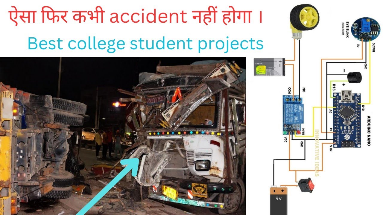 How To Make Anti Sleep Alarm For Drivers Using Arduino Nano Arduino Uno Projects Youtube