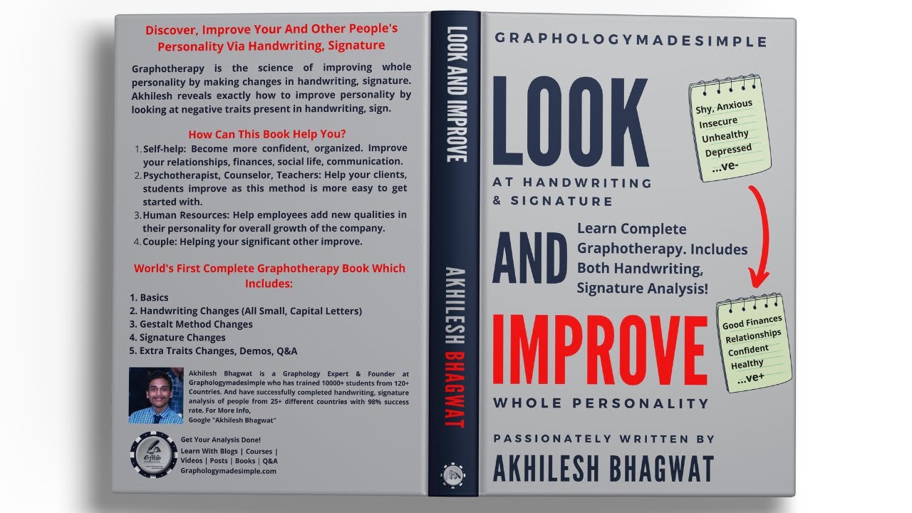 Look And Improve: Learn Complete Graphotherapy In This Book For Both ...