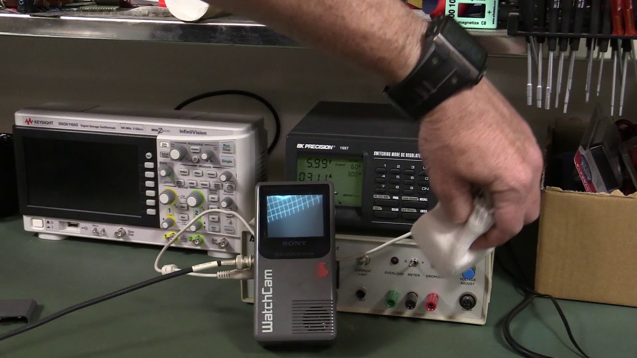 Sony WatchCam CRT Fun With Neodymium Magnets - YouTube