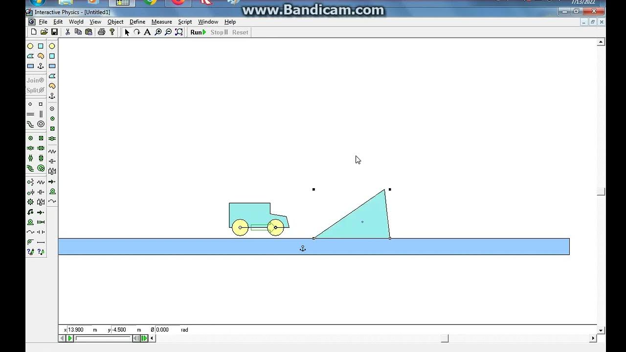 Interactive Physics Car Test - YouTube
