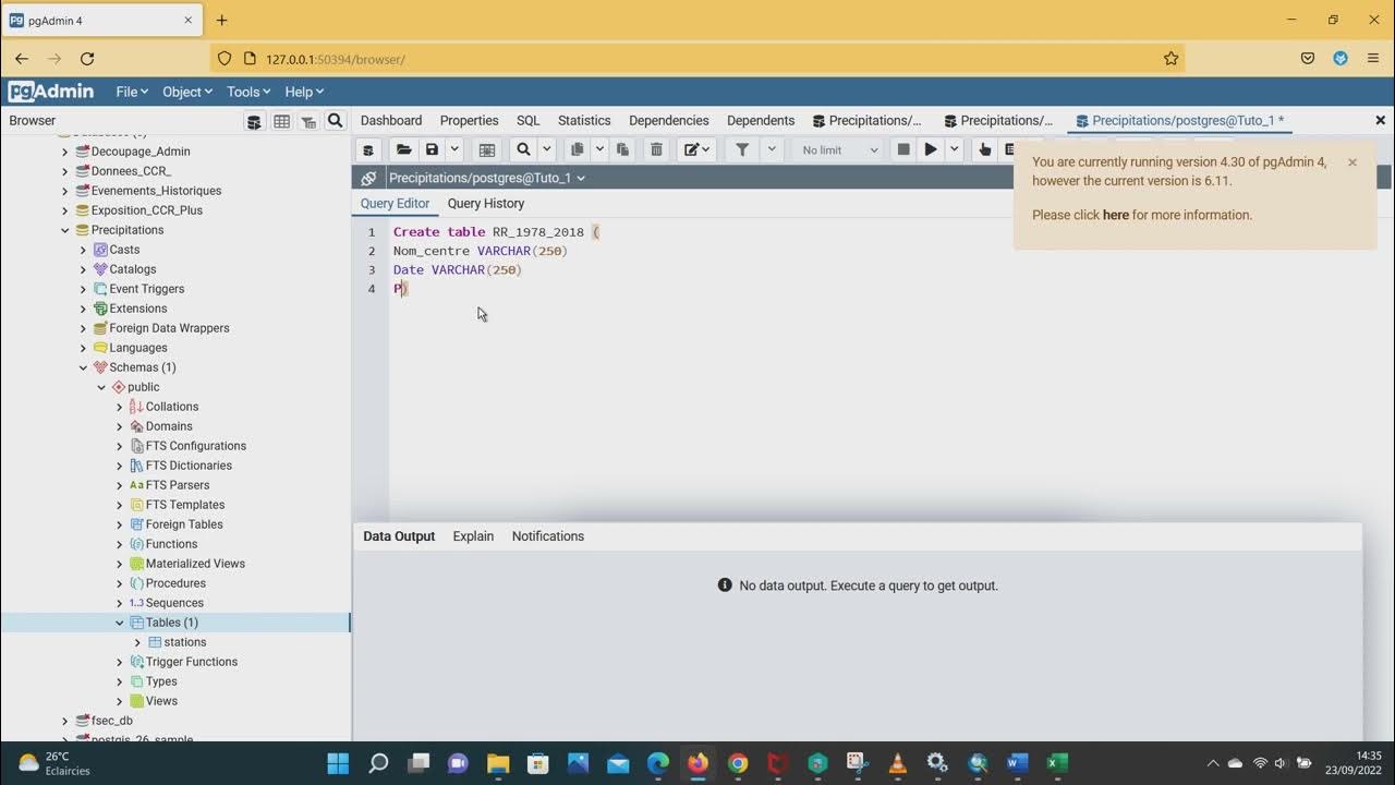 Postgresql - Importer fichier CSV - YouTube