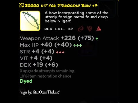 vesteria scrap bow gold tier again - YouTube
