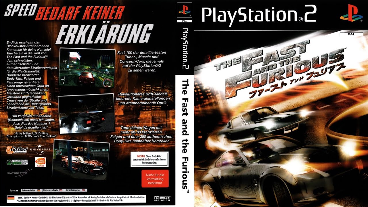The Fast and the Furious: Tokyo Drift (USA) - PS2 - YouTube