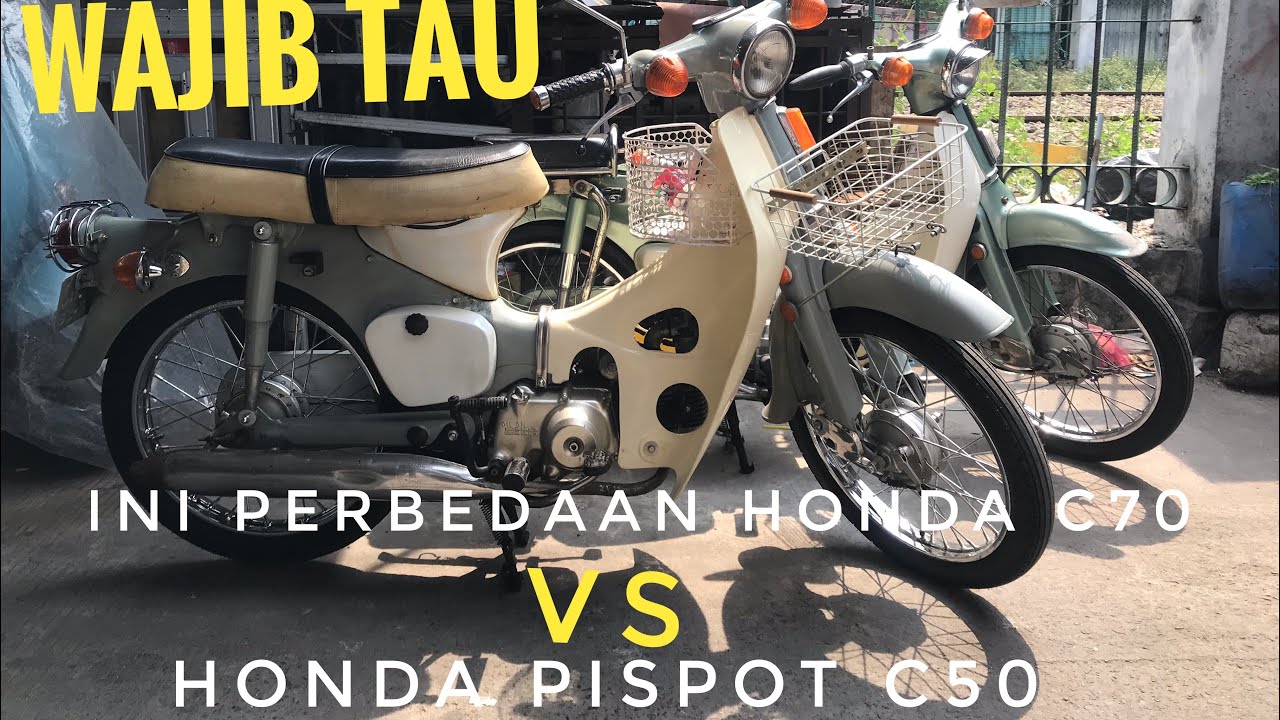 Ini Perbedaan Honda C70 VS Honda Pispot #honda #hondapispot #c50 #c70 # ...
