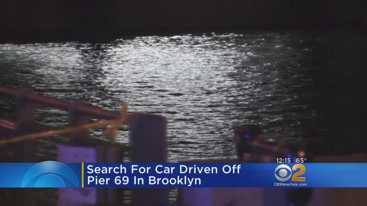 Car Drives Off Pier In Bay Ridge, Brooklyn - YouTube