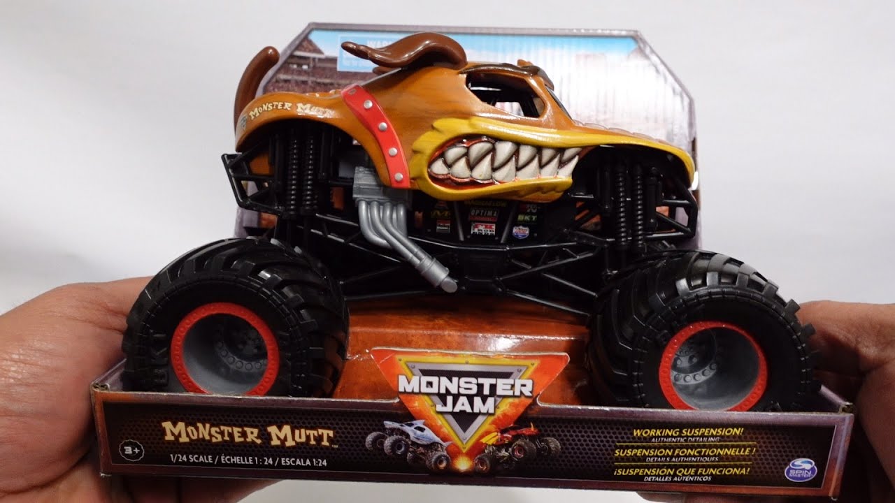 MONSTER JAM MONSTER MUTT 1:24 MONSTER TRUCK - YouTube