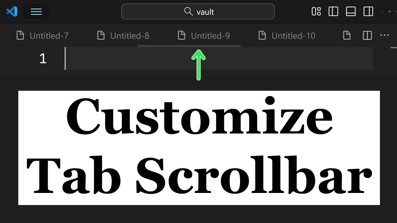 VS Code: Editor Tab Scrollbar Visibility - YouTube