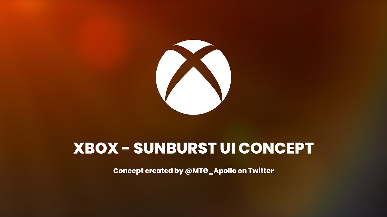 Xbox Sunburst UI Concept - YouTube