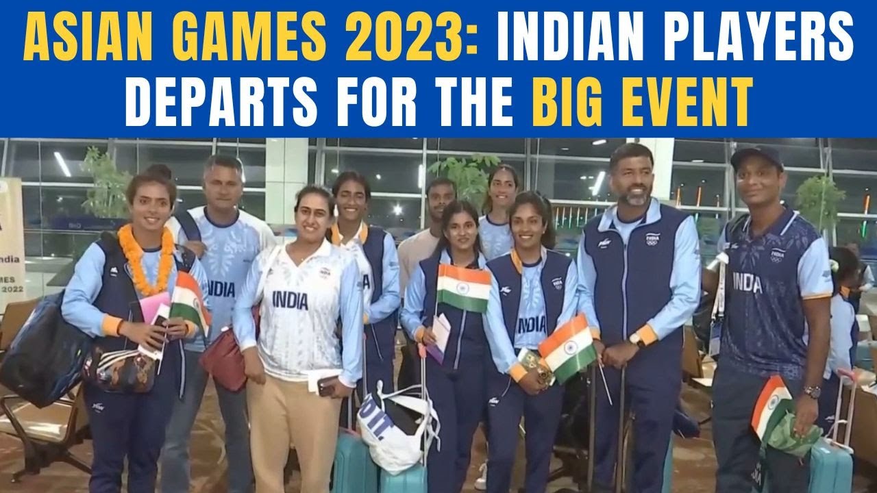 Asian Games 2023: Indian Athletes depart from Delhi airport for Asian ...