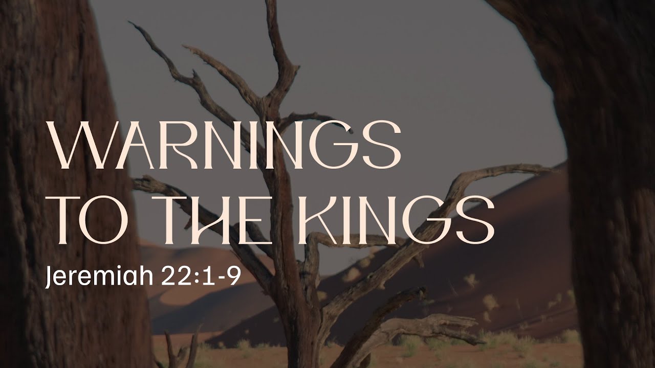 Warnings To The Kings - Rev. Bryan Kimball Sy - Book of Jeremiah - Feb ...