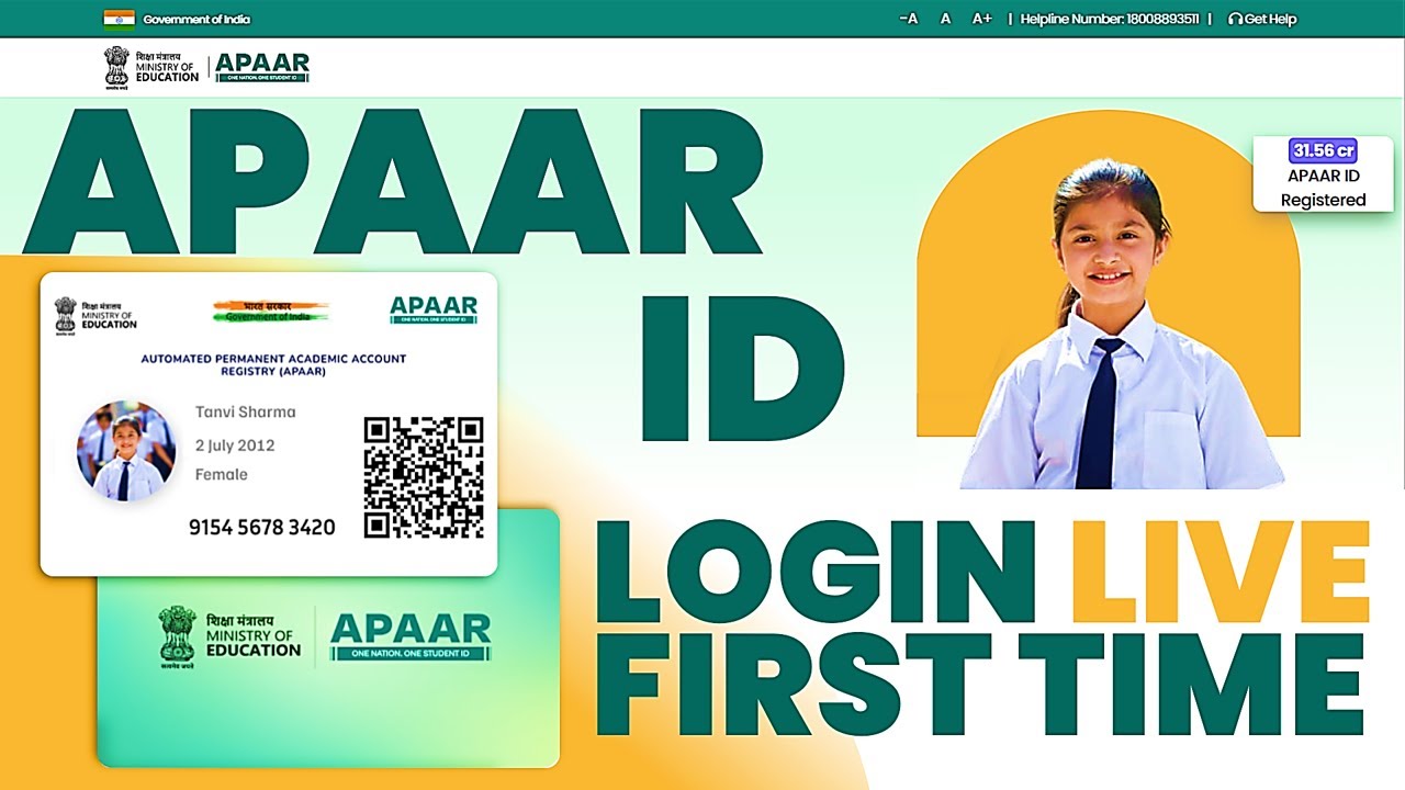 APAAR ID for School Students, Guide to login Digilocker, Download ...