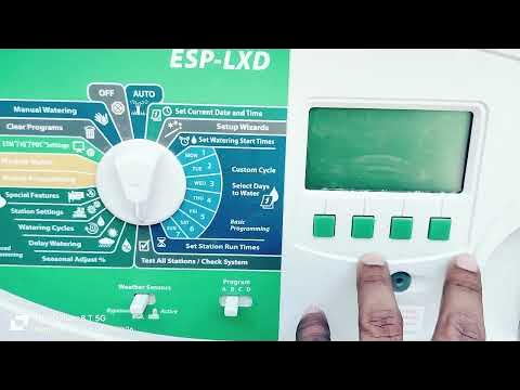 How to Program an Irrigation Controller ESP-LXD Rainbird - YouTube