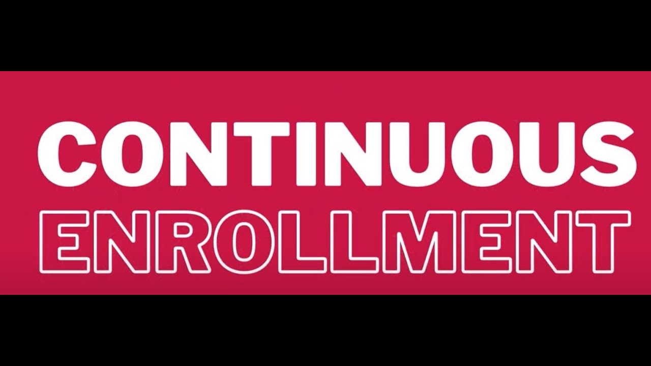 Admissions - Continuous Enrollment 2022-2023 - YouTube