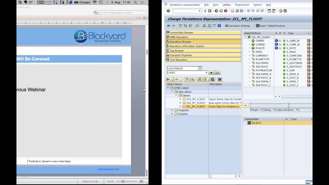 SAP Persistence - Creating Source Code Automatically - YouTube